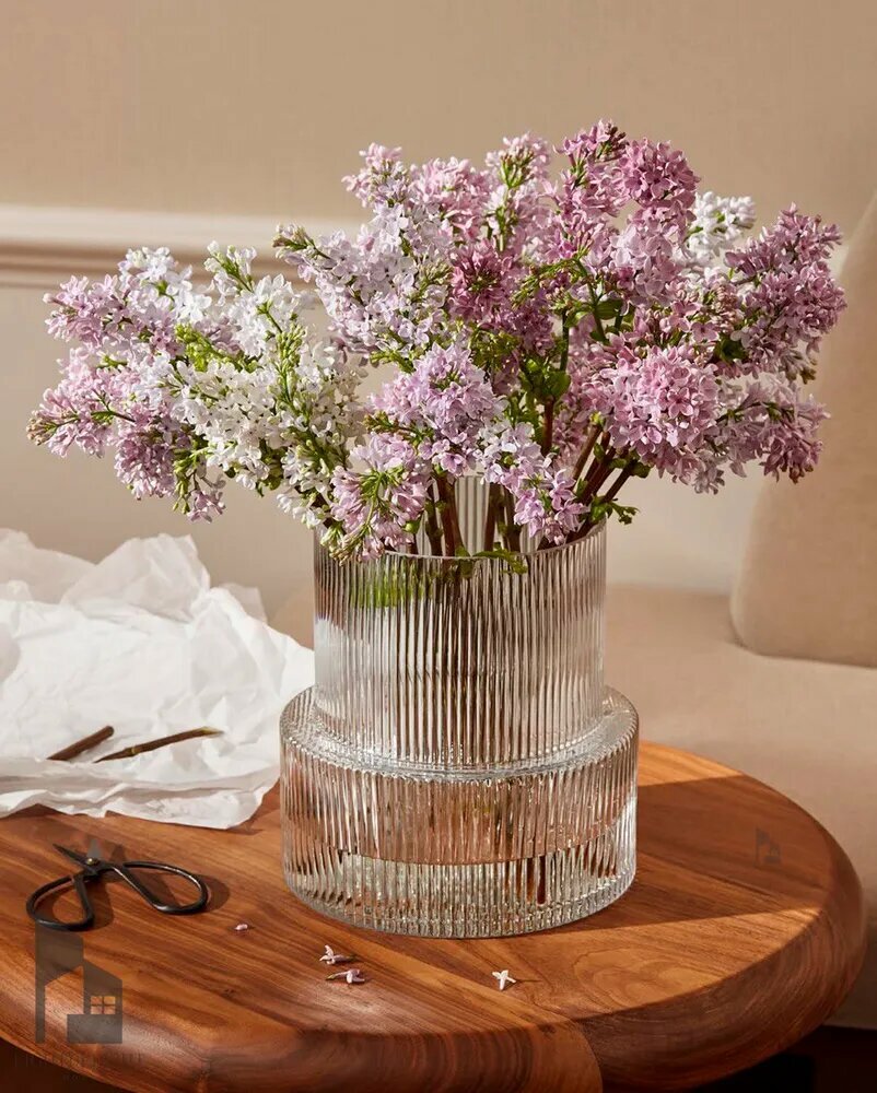 LightDelight Ваза "GLASS VASE by HM Home ", 18 см , Стекло, 1 шт