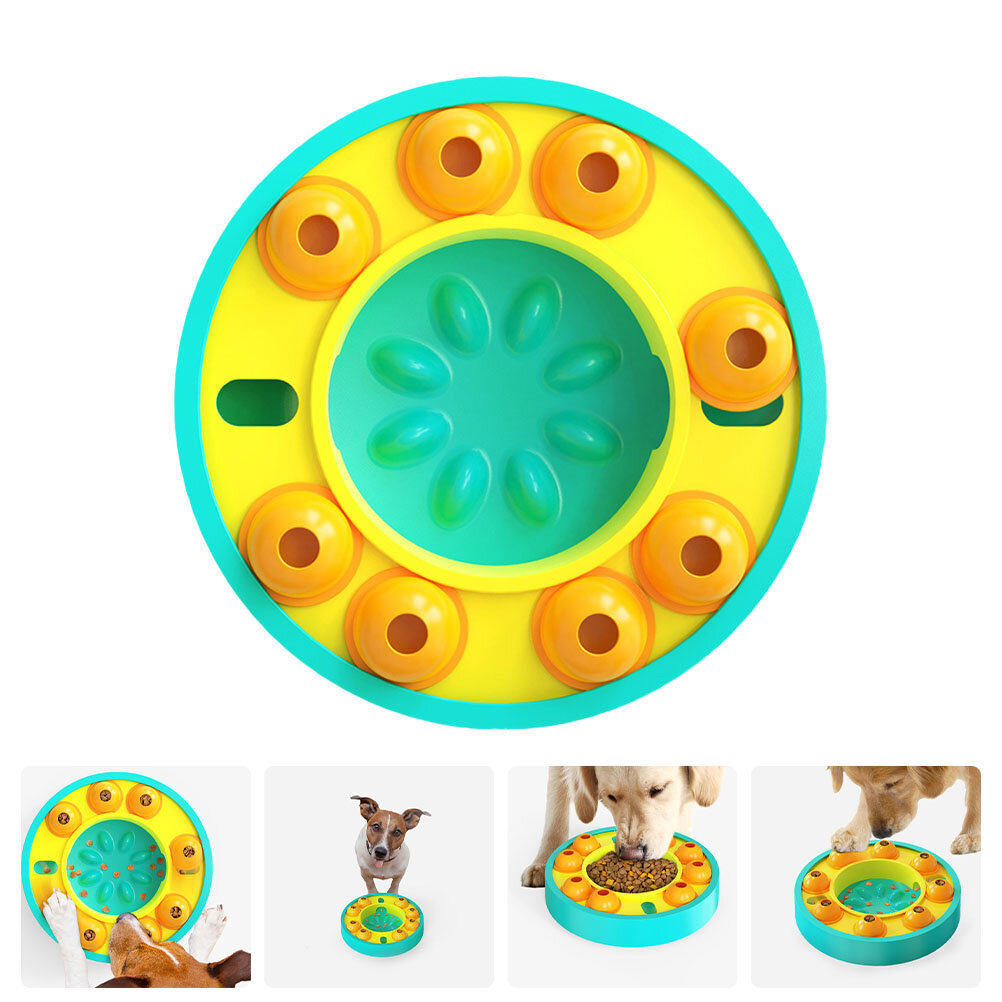 Кормушка-головоломка для собак с диспенсером лакомств для интерактивного питания и тренировки мозга, 25.00x25.00x6.00 см