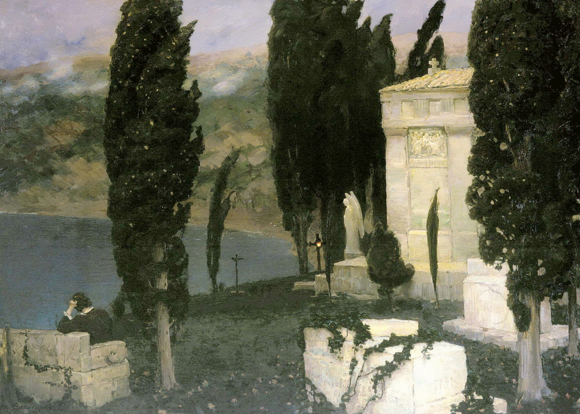 Картина Васнецова Аполлинария Элегия 80х57 см