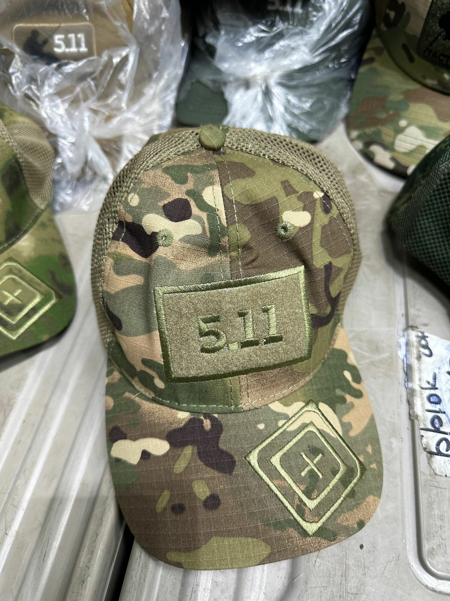 Тактическая летняя кепка 5.11 Сетка с вентиляцией Мультикам