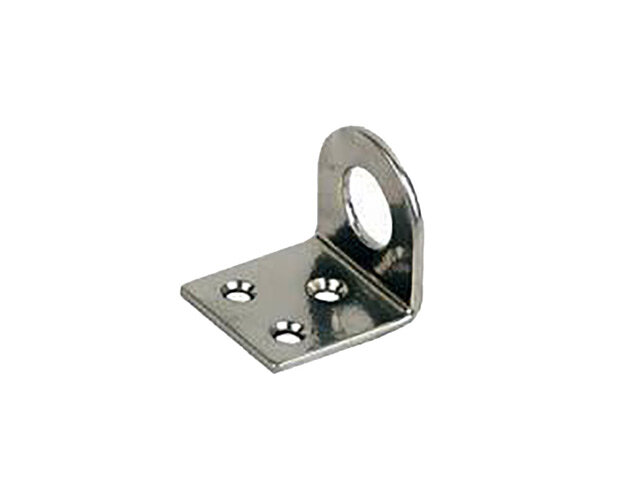 Проушина дверная угловая, 40х90 мм, оцинкованная сталь, цинк