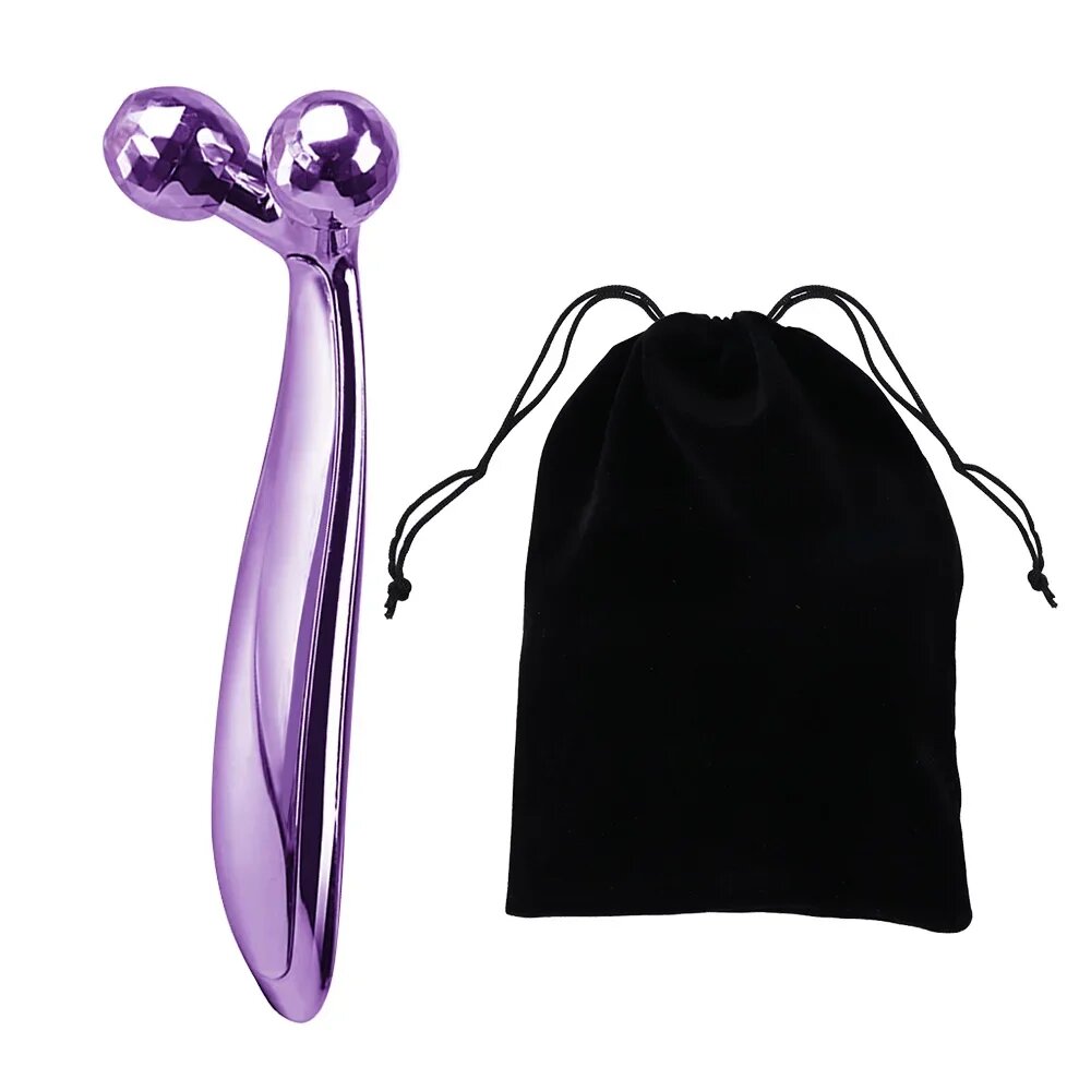 3D роликовый массажер для лица SUOLAER Purple