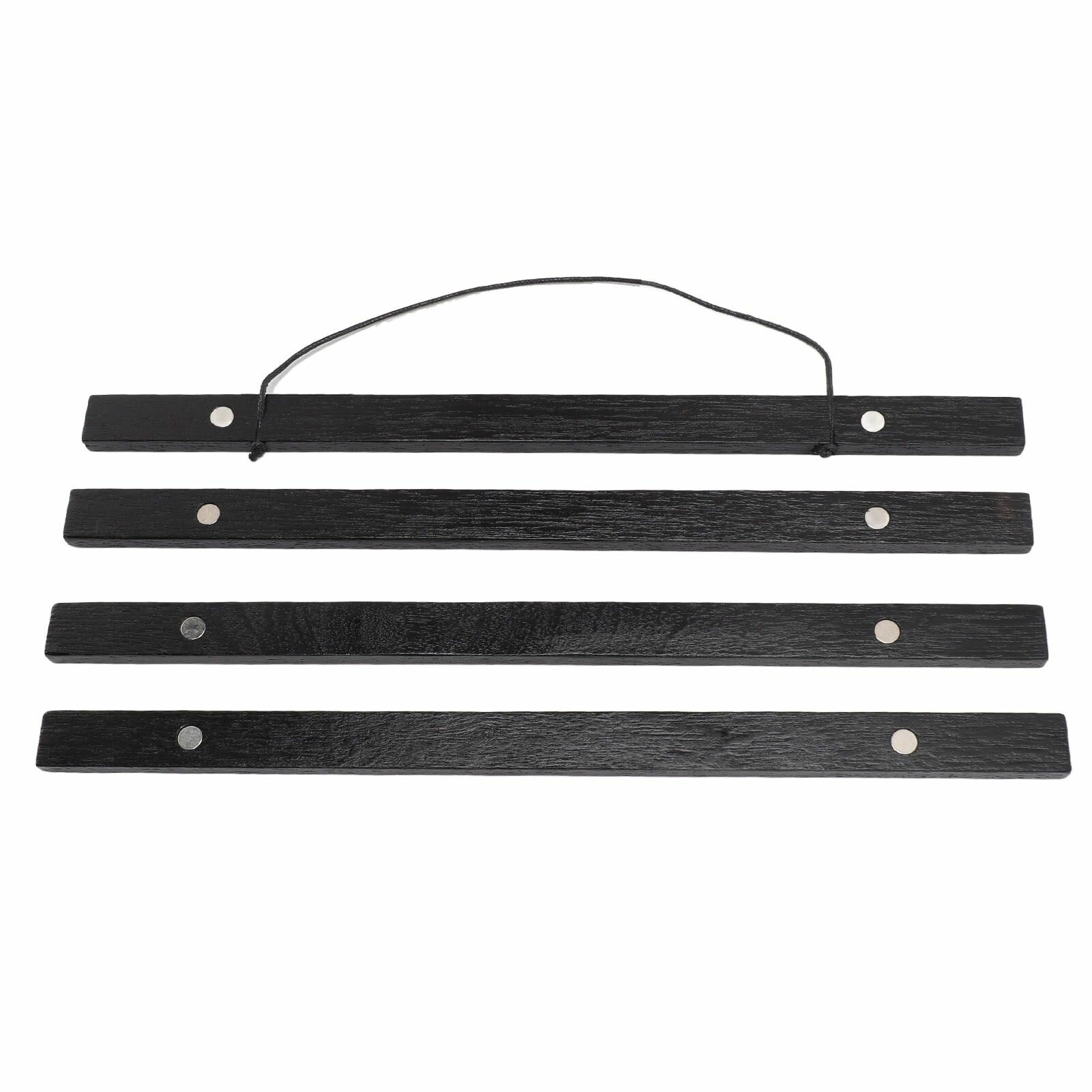 4 шт. магнитная рамка для плаката, деревянная, 30 см, для фото и холстов