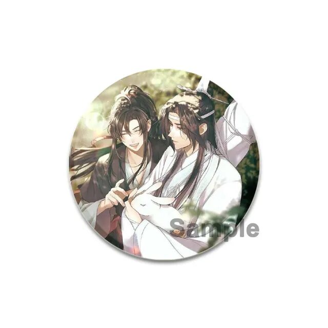 32/44/58 мм китайская мультяшная брошь Mo Dao Zu Shi значок косплея Chen Qing Ling булавка аниме аксессуары для одежды декоративный подарок