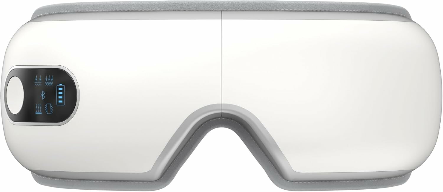 DINGXIAN Электрический массажёр для глаз с и подогревом 42 C - устройство с многочастотной вибрацией, Bluetooth-музыкой и сегментированным мешком для борьбы с морщинами и темными кругами