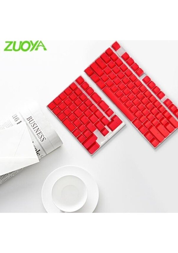 Набор из 117 мини-клавиатур Zuoya, износостойкие механические декоративные колпачки клавиш из ПБТ чистого цвета, небесно-голубые