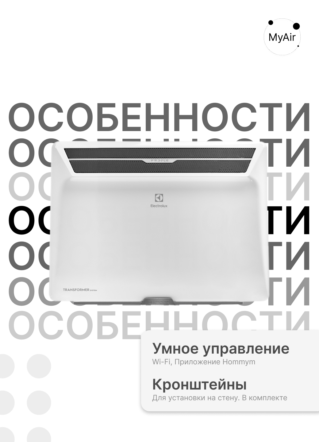 Комплект Electrolux Air Gate Transformer с блоком управления ECH/AG2-1500 T-TUE4 (электронный блок)