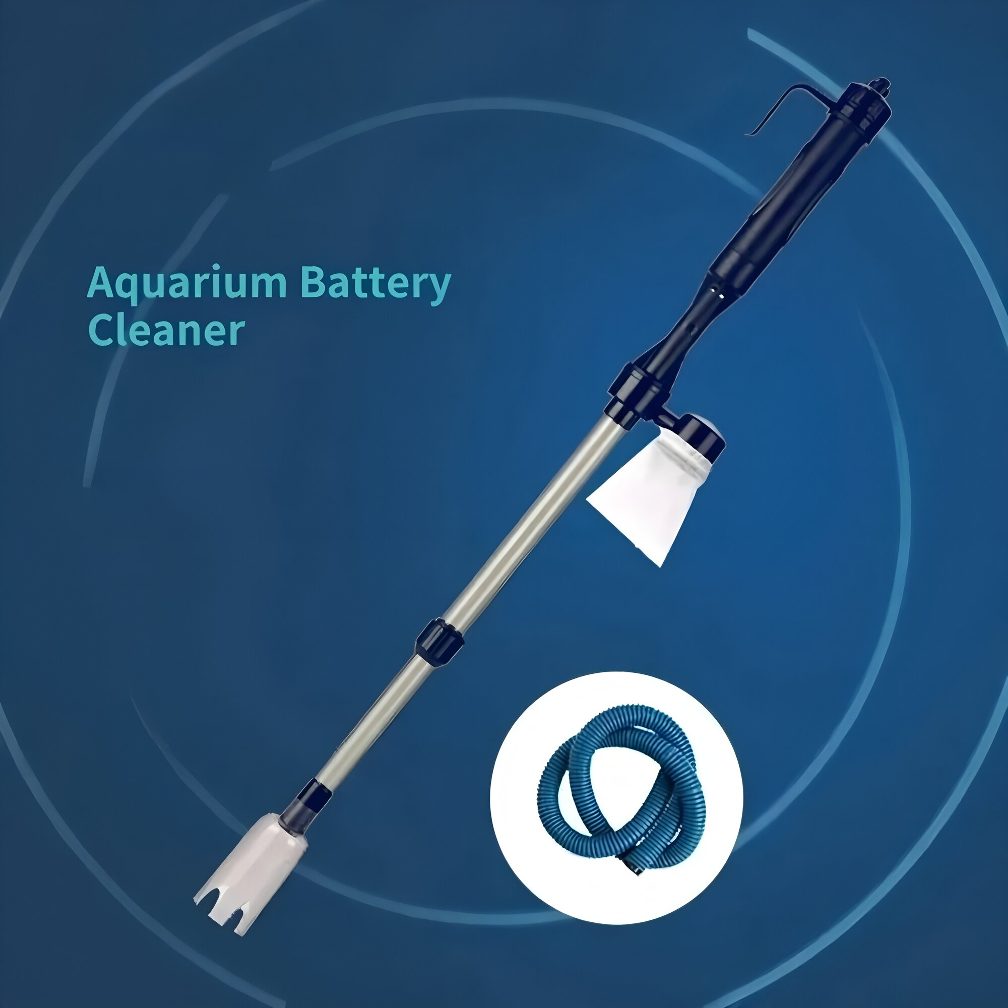 Электрический Сифон для аквариума / Очиститель аквариумного грунта / Грунтоочиститель