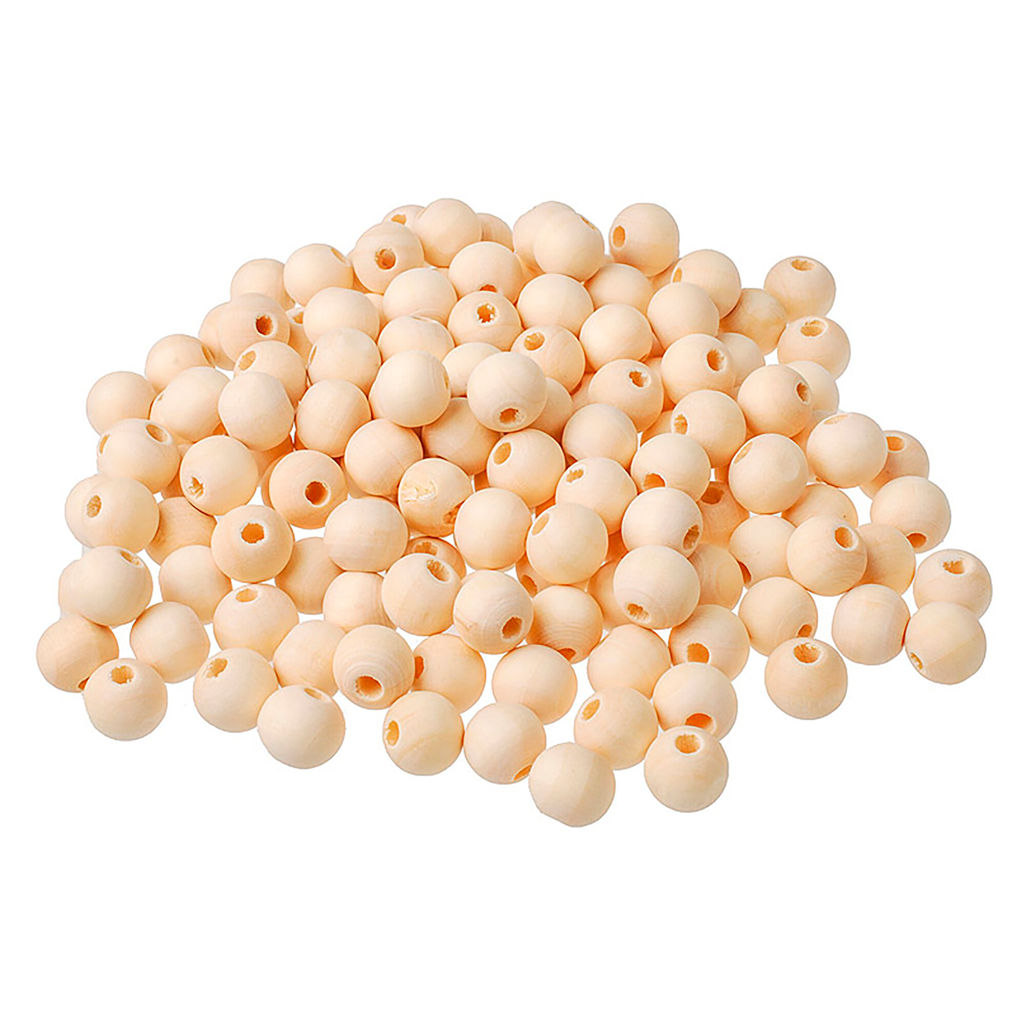 916-DB Набор деревянных бусин от ТМ "Белоснежка" 10 мм, 150 шт. / Материалы для рукоделия и скрапбукинга