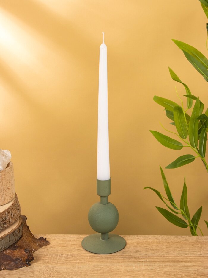 Подсвечник на 1 свечу текстурный "Болотный" с 1 сферой 7,5х7,5х11,5 см