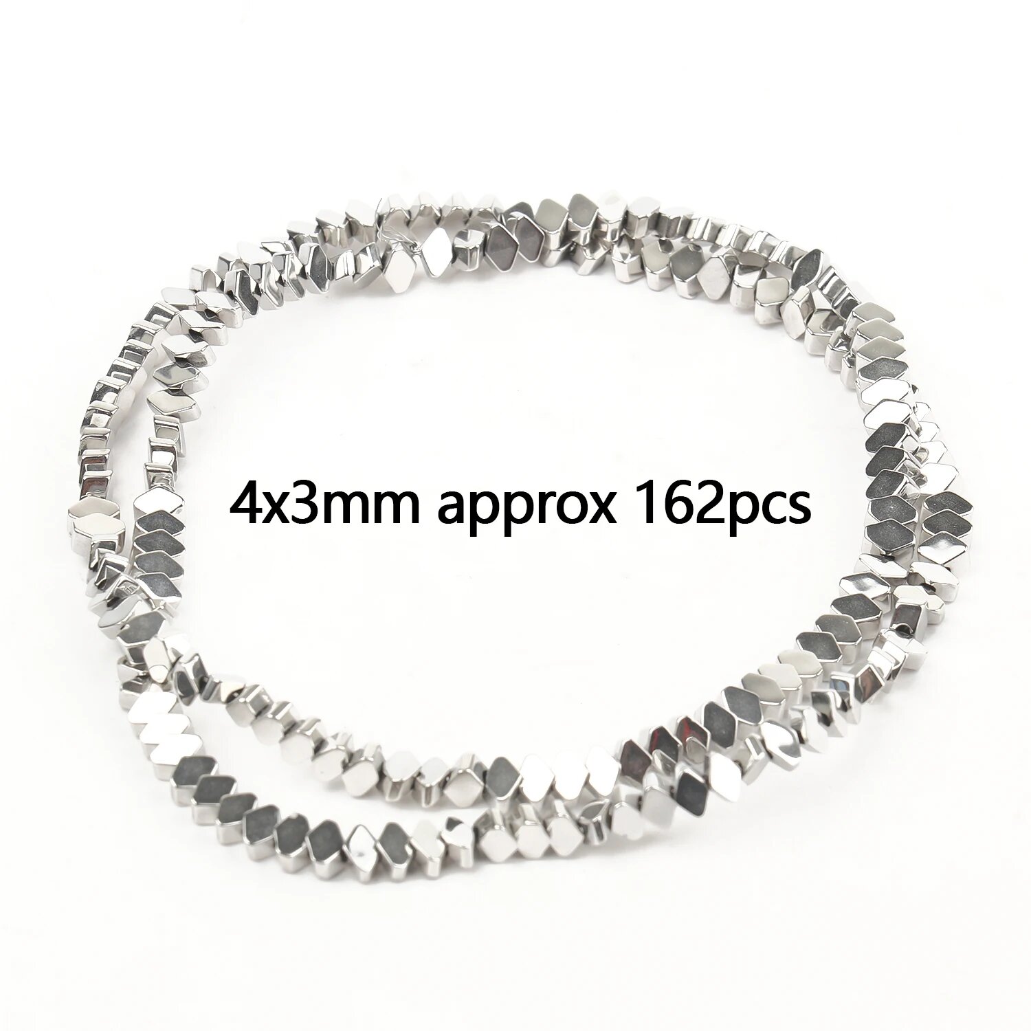 Гематитовые бусины TANANTA белые для ювелирных изделий type4-4x3mm