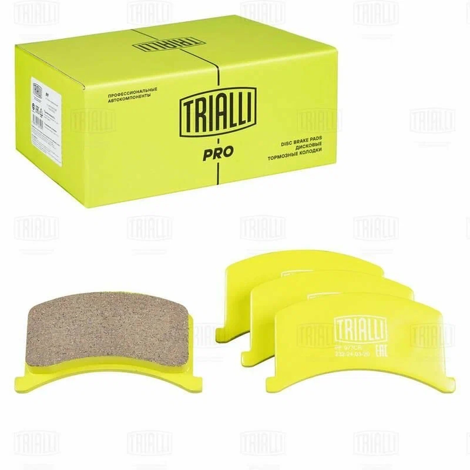 Колодки тормозные дисковые передние для а/м ZAZ 1102 Таврия, TRIALLI PF 973CR (серия PRO)