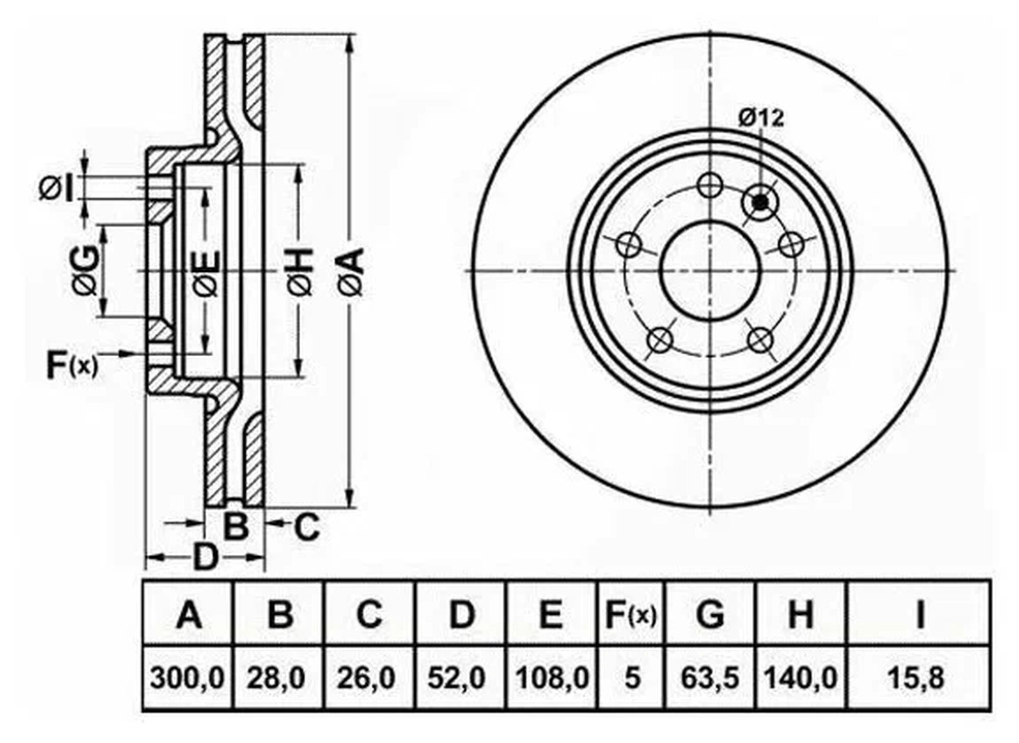 Тормозной диск NIBK RN1589, передний, вентилируемый, для широкого модельного ряда