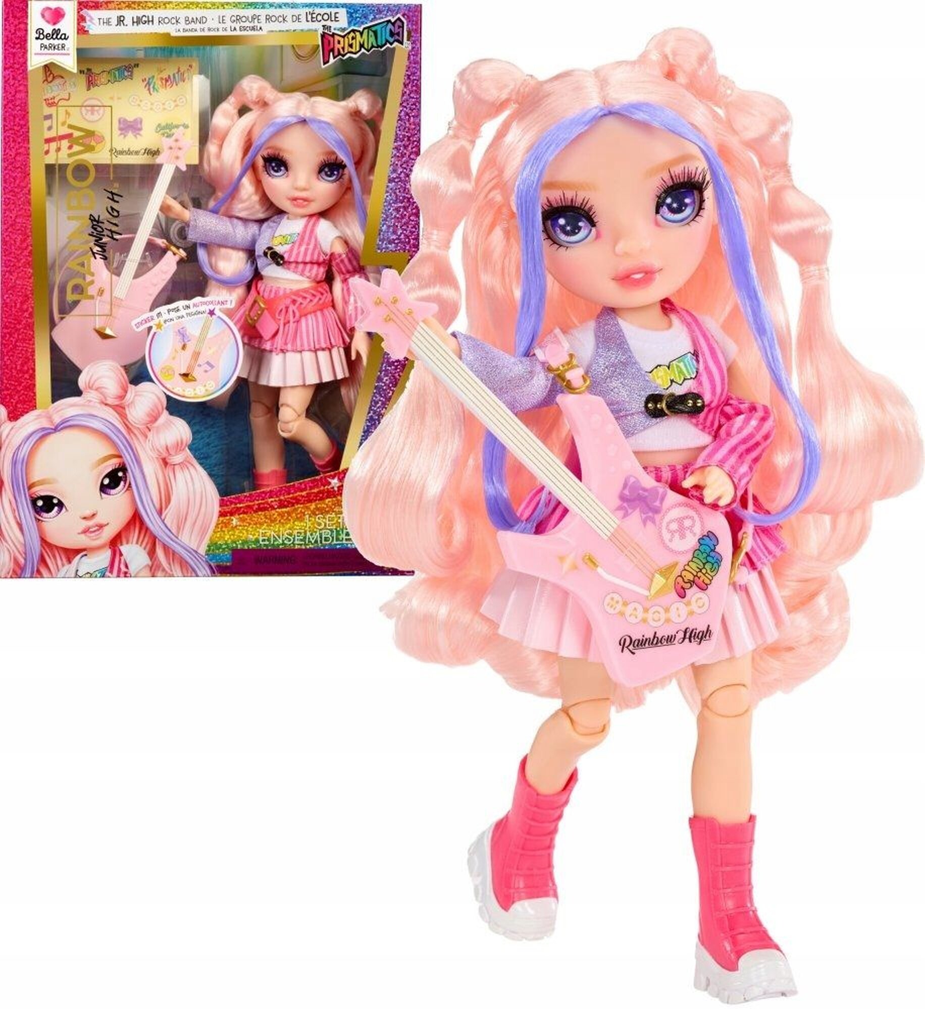 Кукла Rainbow High Junior Rock Band - Модная кукла Белла с бас-гитарой - Рейнбоу Хай 565659