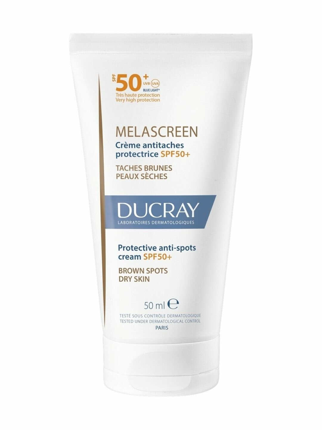 Дюкрэ меласкрин Защитный крем против пигментации SPF 50+, 50 мл | DUCRAY Melascreen Protective anti-spots cream SPF 50+