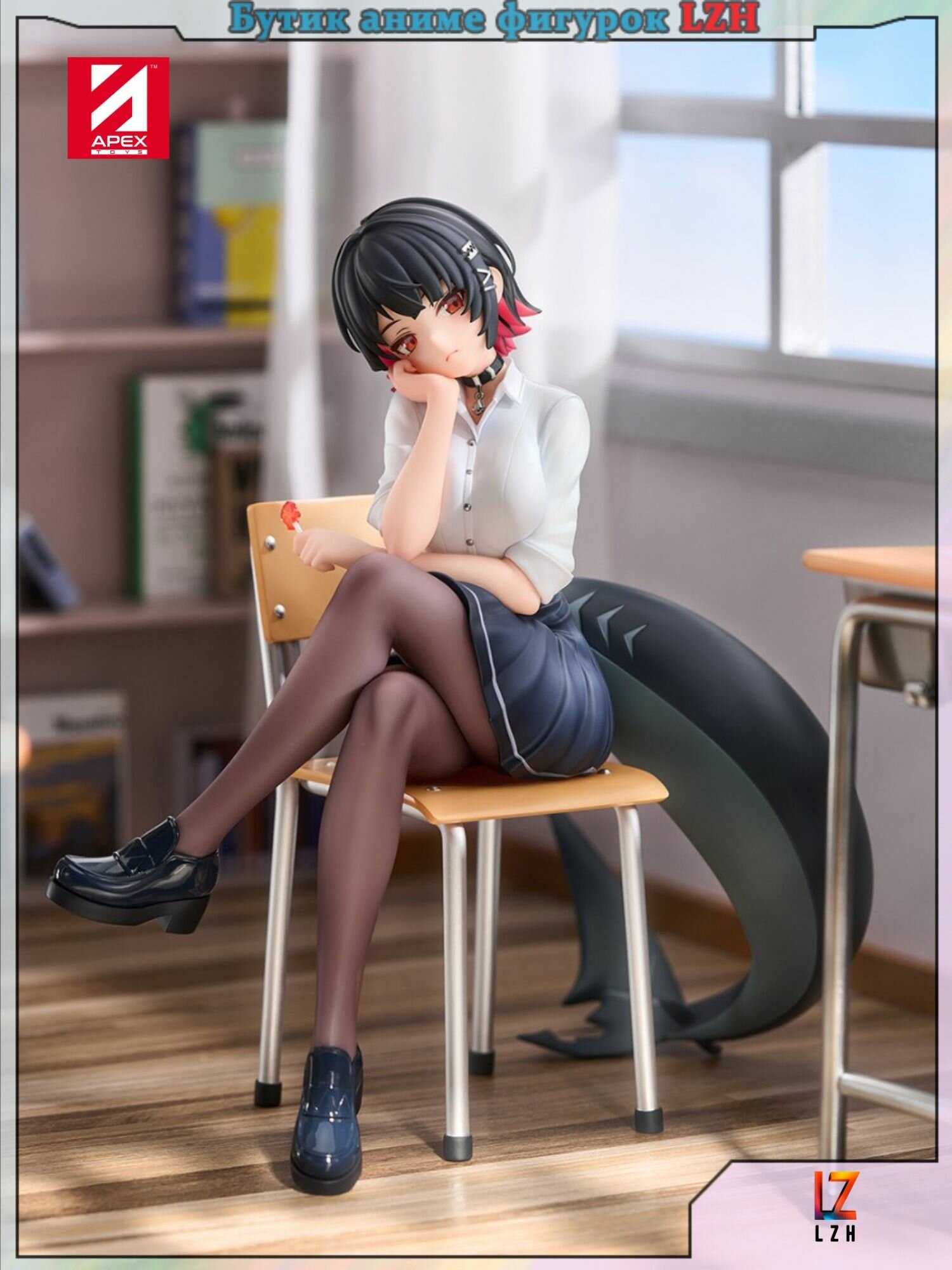 Аниме Фигурка APEX-TOYS LIMEPIE Эллен Джо(Ellen Joe) из Хонкай Zenless Zone Zero(ZZZ) 15см