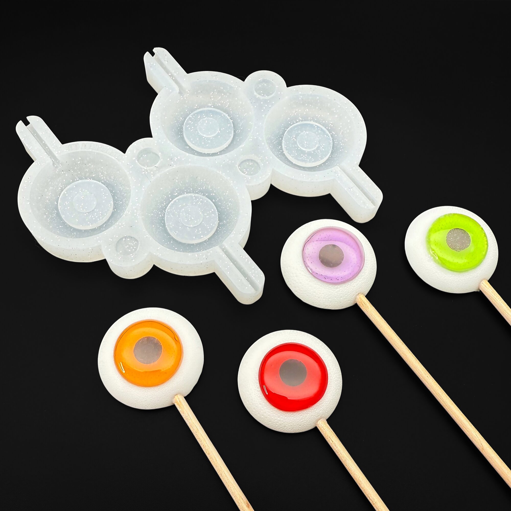 Силиконовая форма молд для леденцов и шоколада Глаз