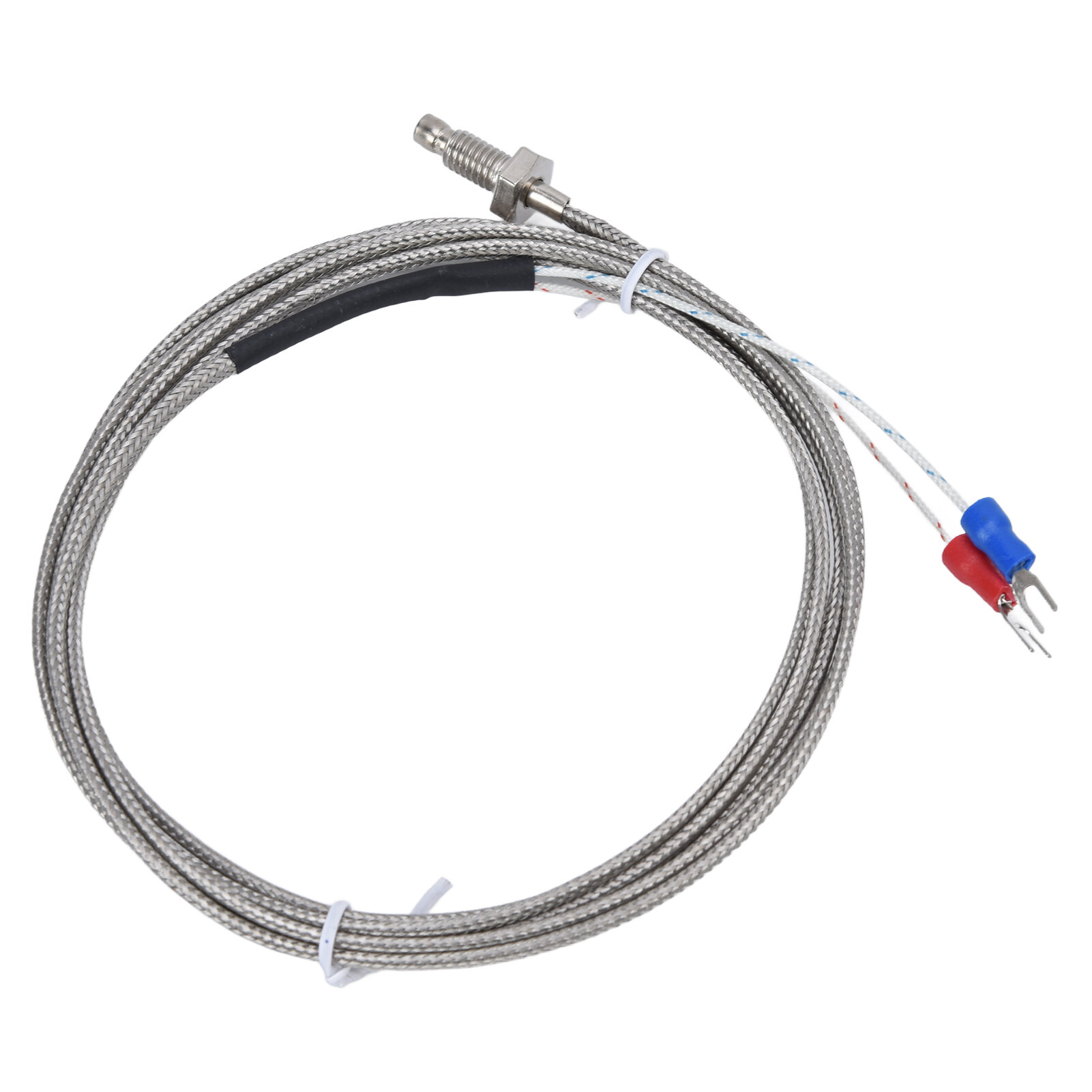 Термопара типа K, заземляющий экранированный провод, датчик температуры, винтовой зонд, 0‑450 ℃ WRNT‑01