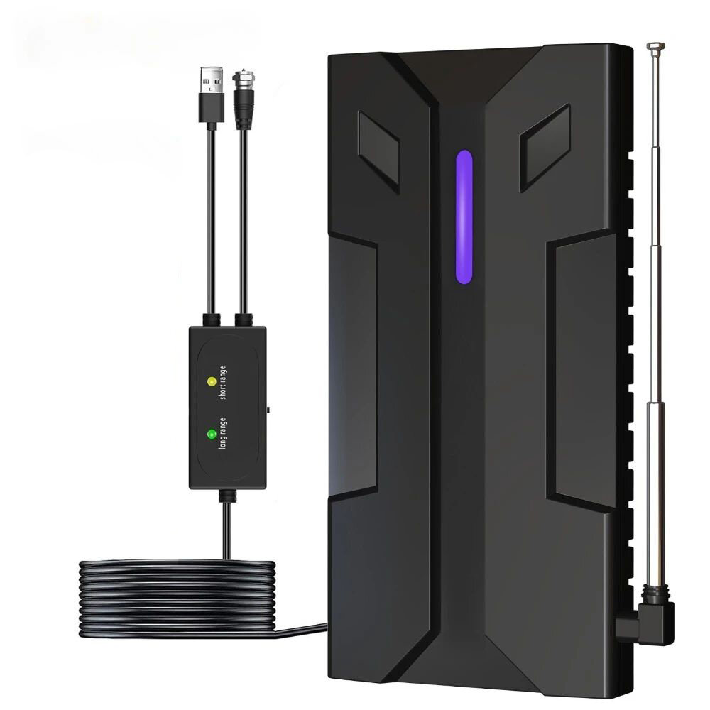 Цифровая антенна HDTV для всех смарт-телевизоров и старых моделей с усилителем сигнала для местных каналов. Комнатная антенна DTMB ATSC DVB-T2 DMB-T ISDB-T.