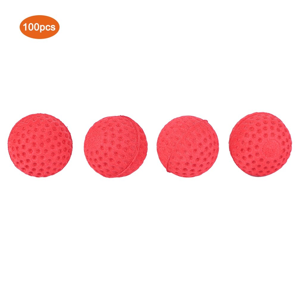 100 шт./ Pack Universal Eva мягкие круглые пули Ball для конкурирующего игрушечного пистолета (красный)