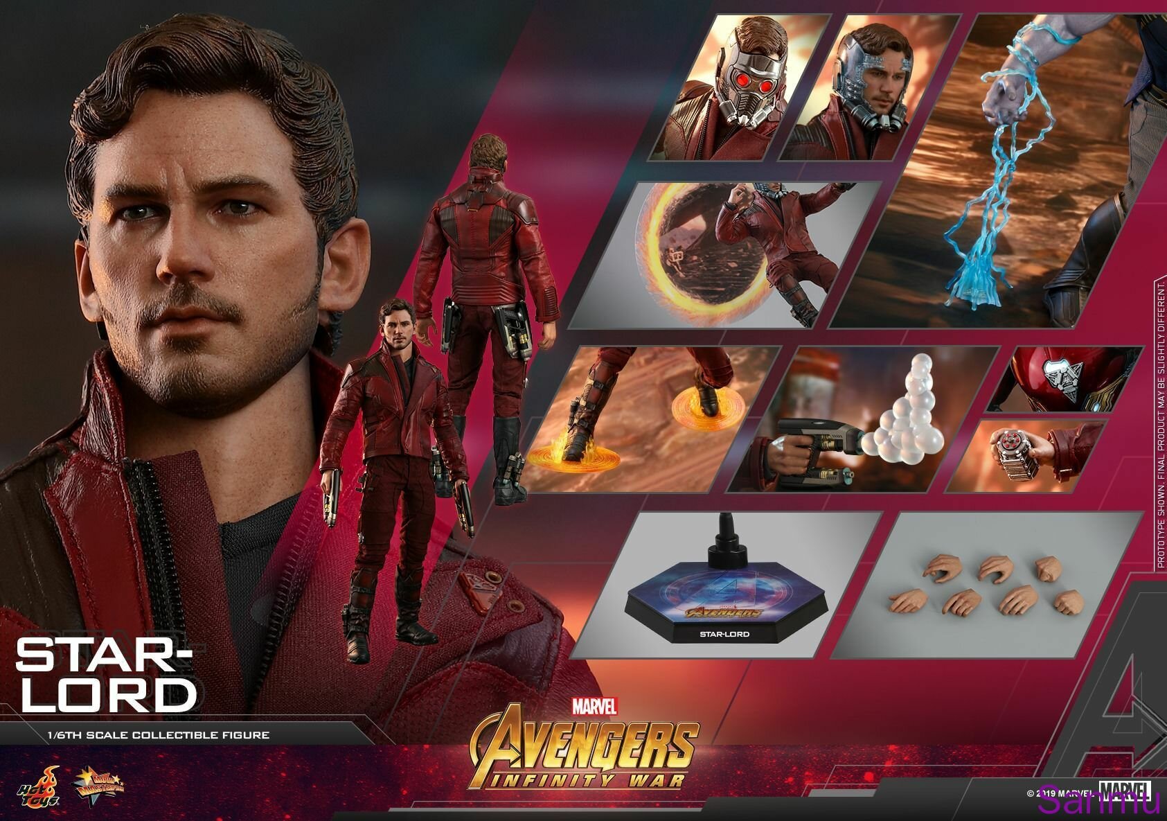 Hot Toys фигурка, MMS539 1/6 Star Lord Avengers: Infinity War