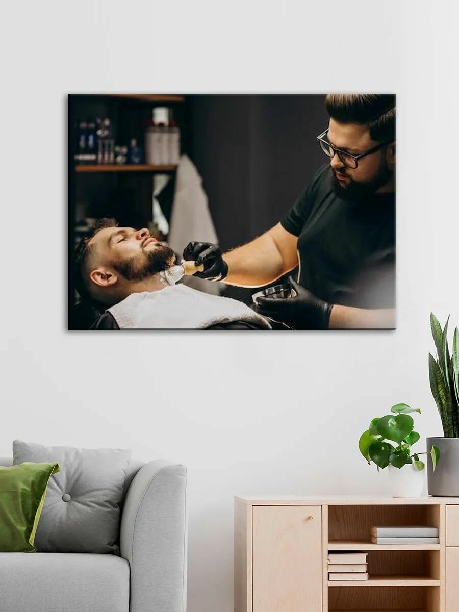 Картина на стену "Барбершоп", 70х50 см