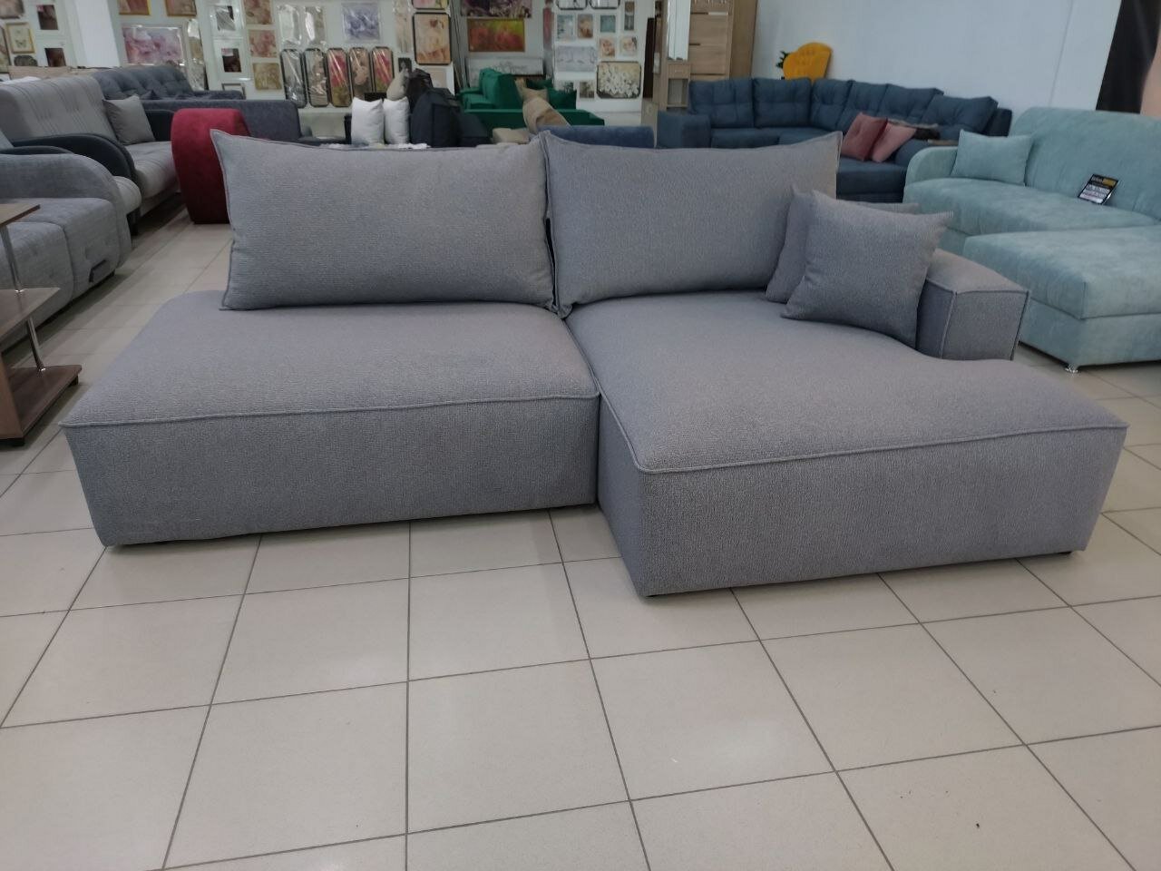 Диван дизайнерский дутый как облако, в антивандальной ткани и независимые пружины, качество, ручная работа