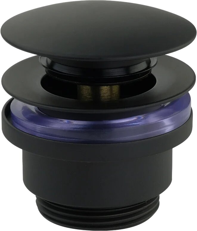 Донный клапан для раковины Veragio Sbortis VR. SBR-8002. MB черный, матовый, латунный