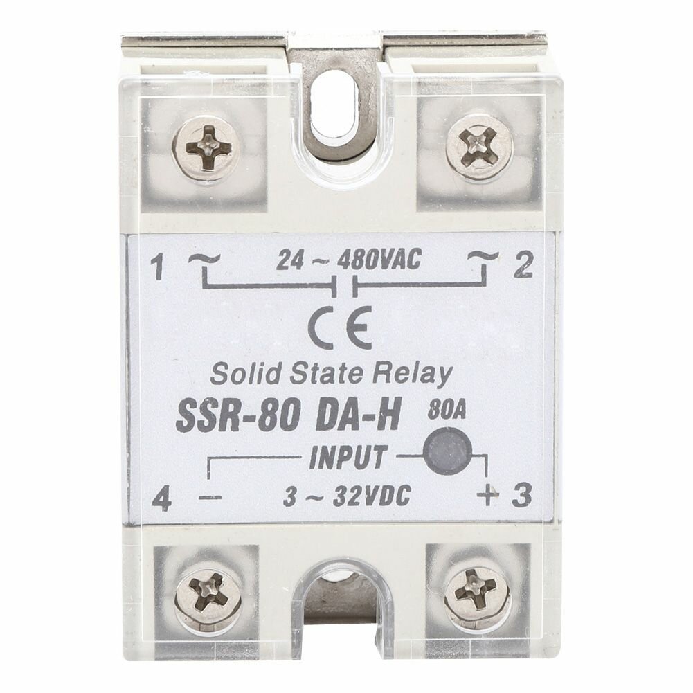 SSR-80DA H - SSR реле 80A, 24-480VAC, бесконтактное