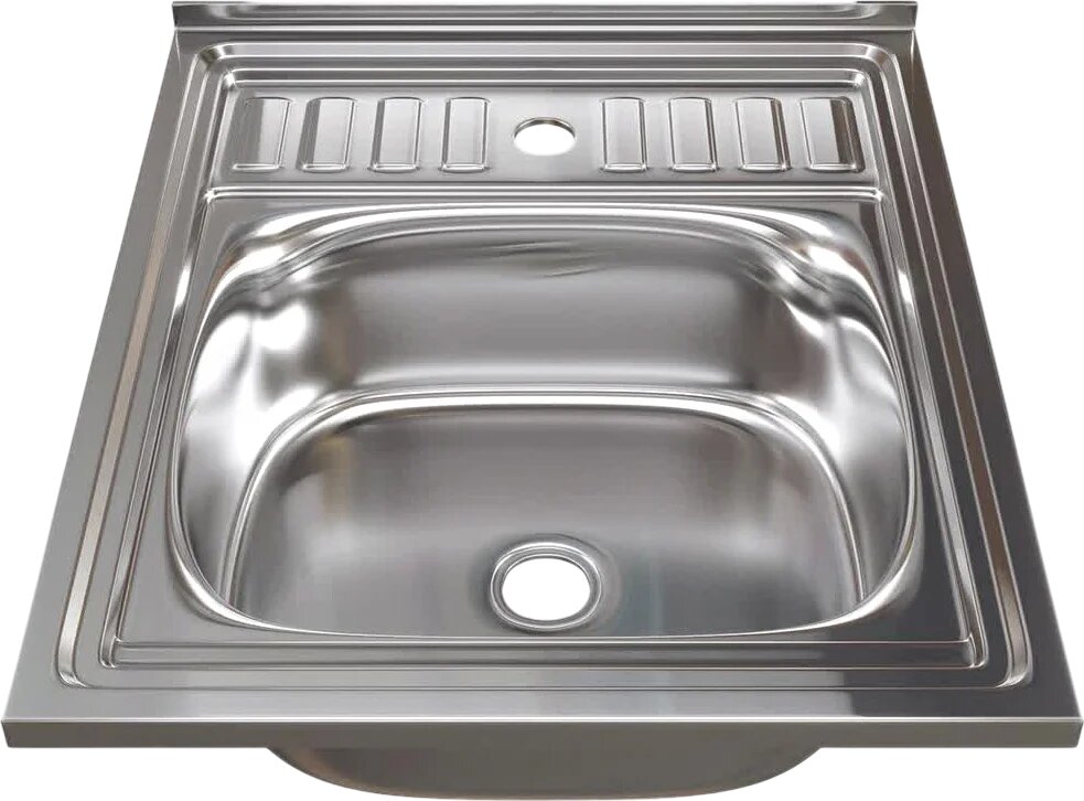 Мойка кухонная Mixline 527966 металлическая, прямоугольная, 50x60, мойка для кухни, российская