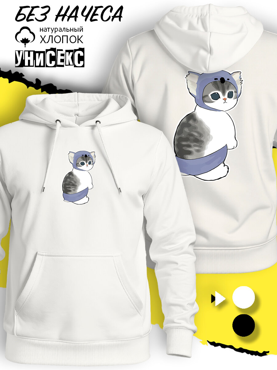 Худи Толстовка свитшот с котенком