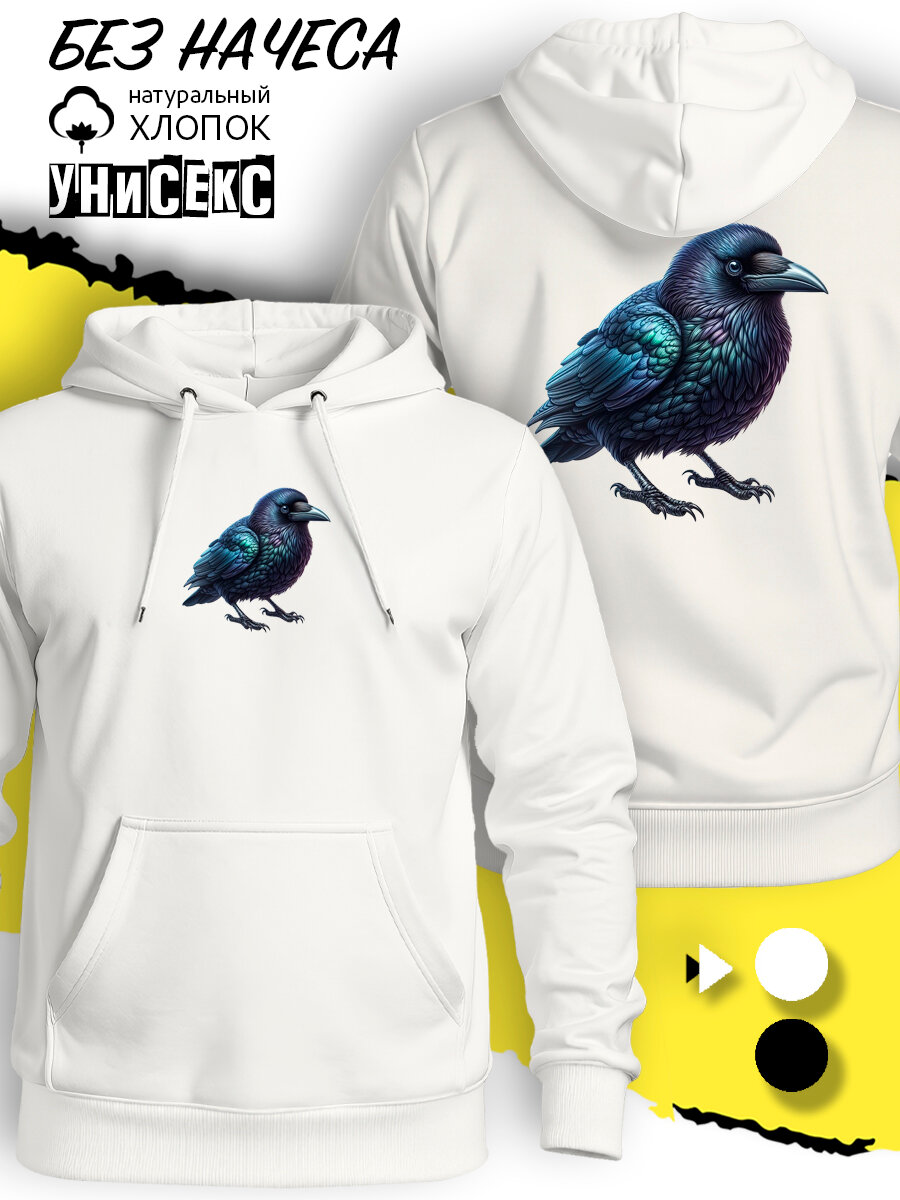 Худи SMAIL-P Толстовка свитшот ворон