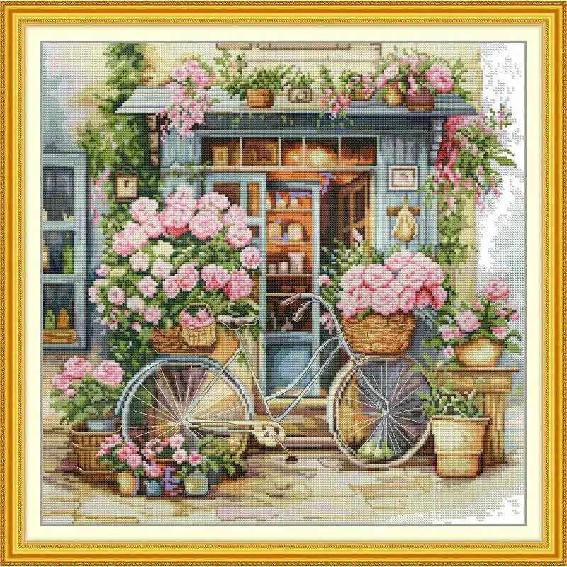 Набор для вышивки крестом Joy Sunday Пейзаж 11CT Printed(HD)