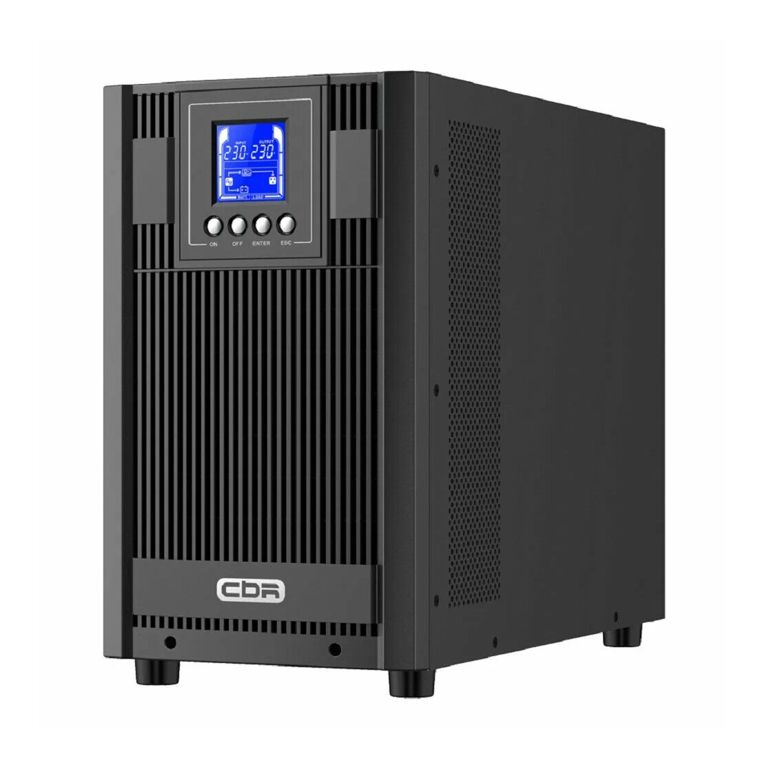 ИБП CBR ESN-3KT-4F-LCHERSC (Online 3000VA/3000W Tower 4xSchuko + 1 TB, LCD, HID-USB, RS232) черный