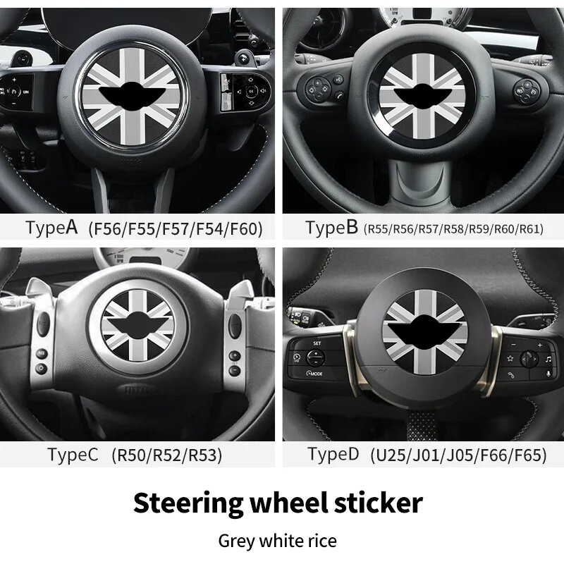 Наклейка на руль автомобиля для Mini Cooper F56 F55 F60 R56 R60 F65 U25 Countryman, наклейки из искусственной кожи, аксессуары для интерьера автомобиля