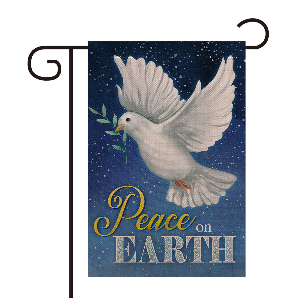 Садовый флаг Jiushu Textile Amazon temu, полиэстер, двусторонний