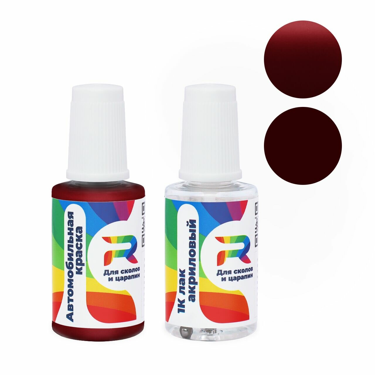 Подкраска для сколов и царапин авто Peugeot M0X6, X6M0, KJC - Rouge Erythree (Базовая краска, Перламутровый двухслойный, Красный)