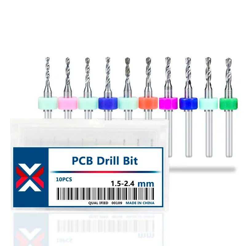 Сверла для печатных плат xcan 0,1-5,0 мм 10pcs 1.5-2.4mm