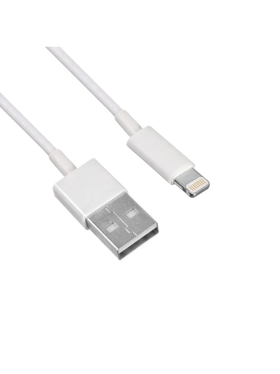 Кабель KP-USBAL-2m USB (m)-Lightning (m) 2м белый