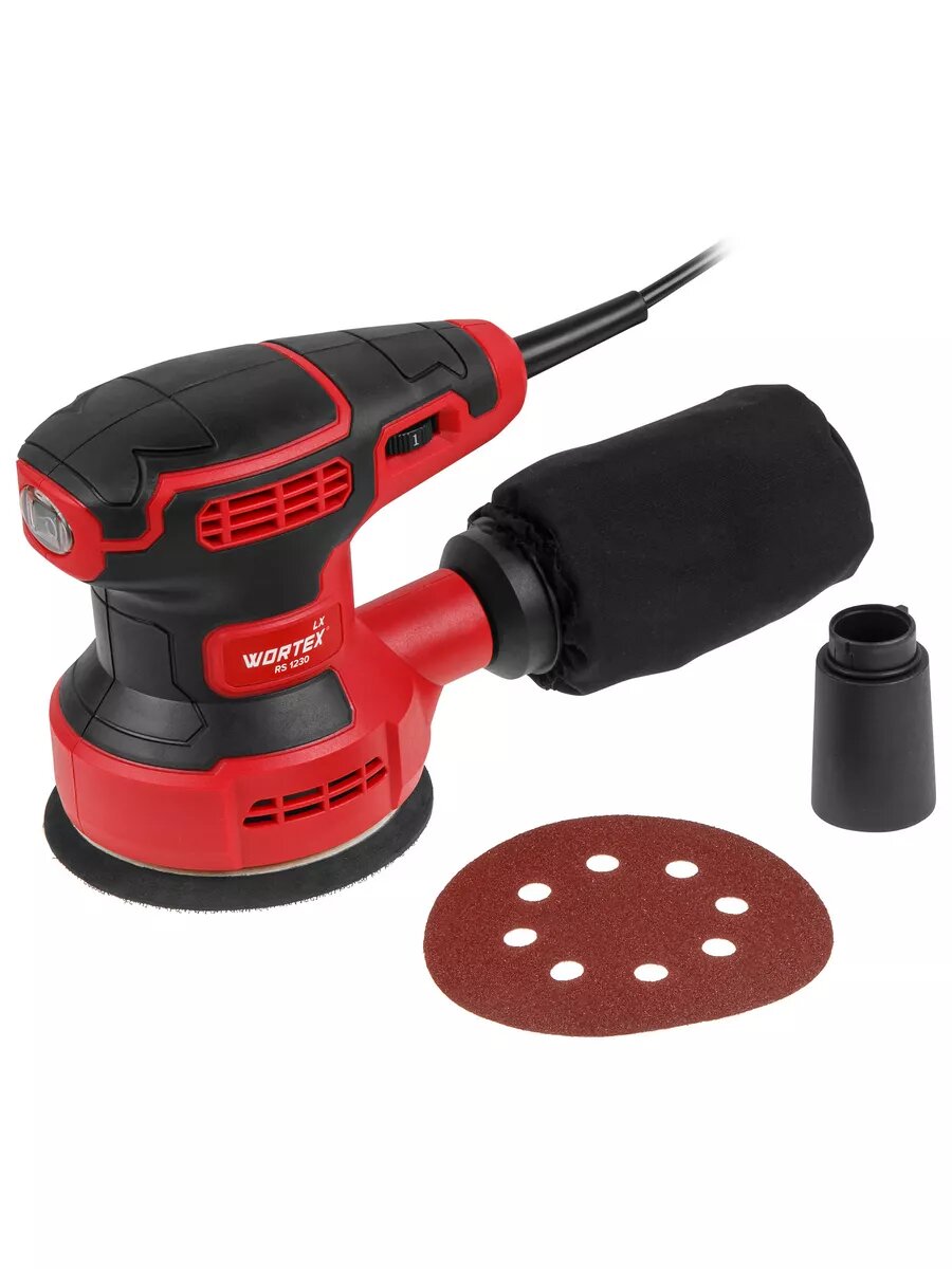 Шлифмашина эксцентриковая сетевая WORTEX LX RS 1230 280 Вт, 125 мм, 6000 - 13000 об/мин (1334376)