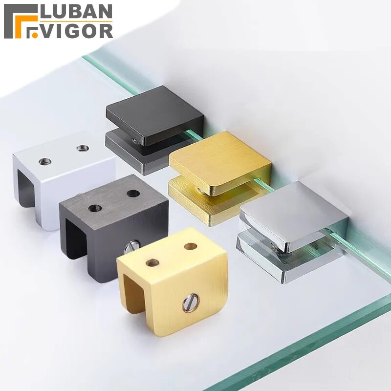 Фурнитура, латунные аксессуары для ванной комнаты, полка для винного шкафа, подставка для стекла толщиной 8-12 мм