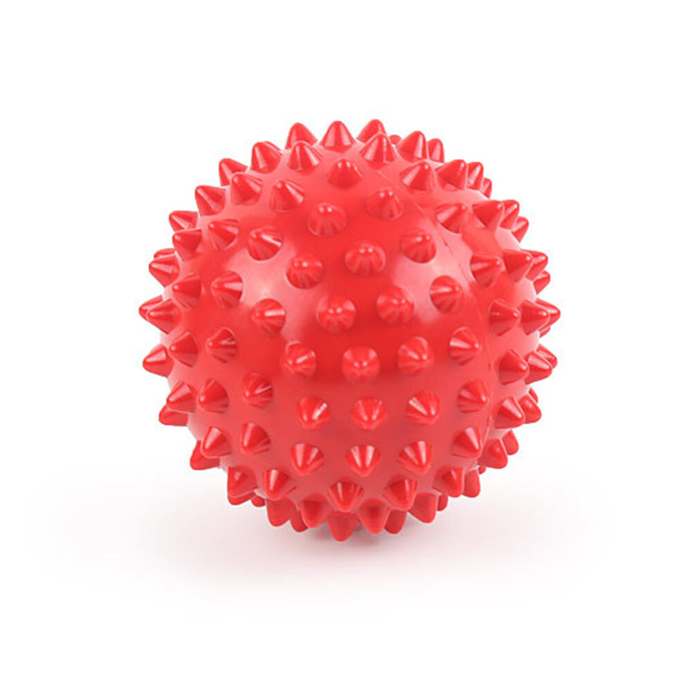 Массажный мяч для массажа мышц спины, ногтей и тела, глубокий тканевый массажер мышц, мини-йога-мяч, ручной массажный мяч, материал ПВХ, цвета красный, синий (выбор), диаметр 6.5см, 7.5см (выбор), в комплект входят 1 массажный мяч