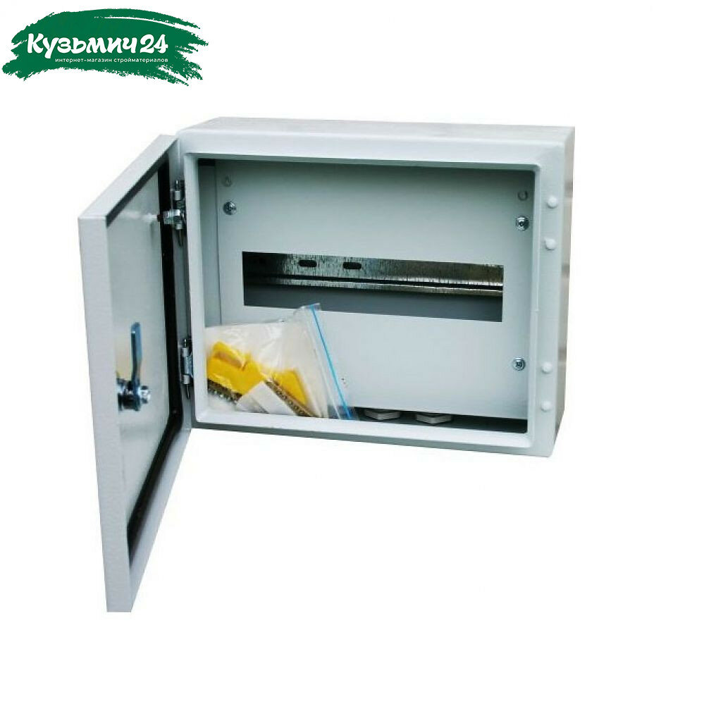 Щит распределительный герметичный металлический ЩРНг-12 270х315х125 мм, IP54, 12 модулей, навесной серый 00-00000076, 1 шт.