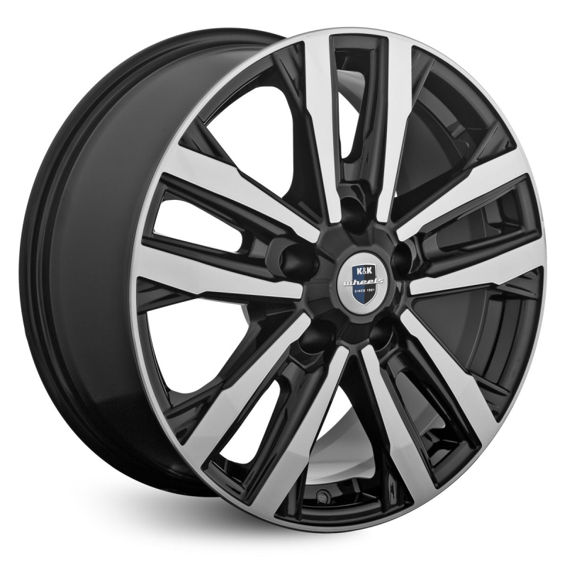 Диск колесный КиК Мичиган 8,0x18 5x130 Dia84.1 ET43 цвет алмаз черный