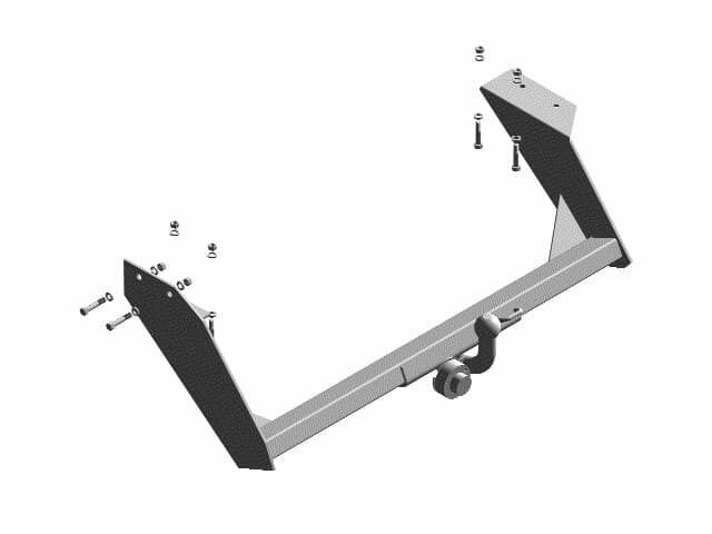 Фаркоп УАЗ 2206 только до 2014, 3741, 37411, 3962, 3909 только до 2009, 39621,452 (! Только с двиг. Евро-2) сварное крепление шара(без электрики) Трейлер.2206