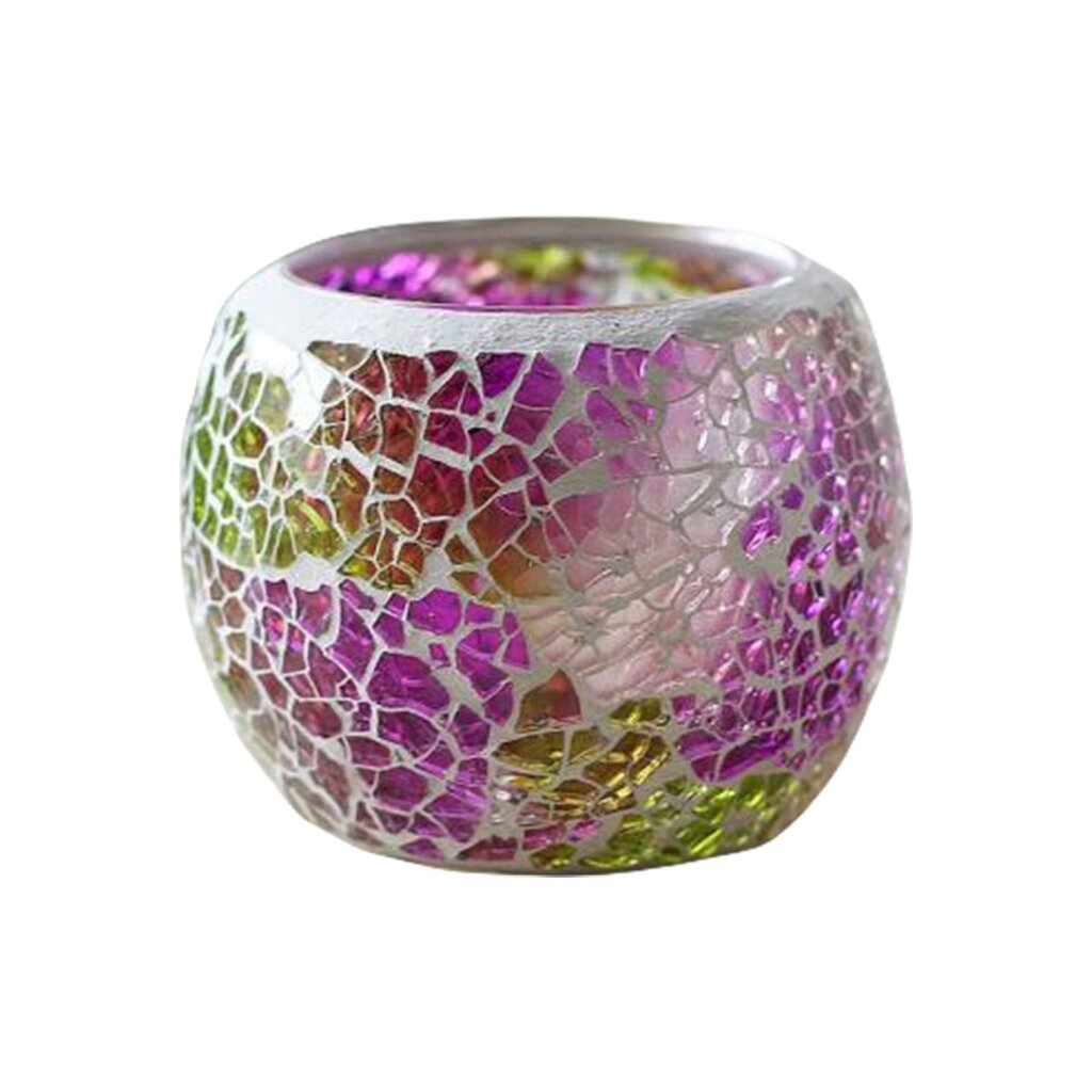 Марокканские разноцветные подсвечники из европейского стекла для украшения свадебного стола Произведение искусства