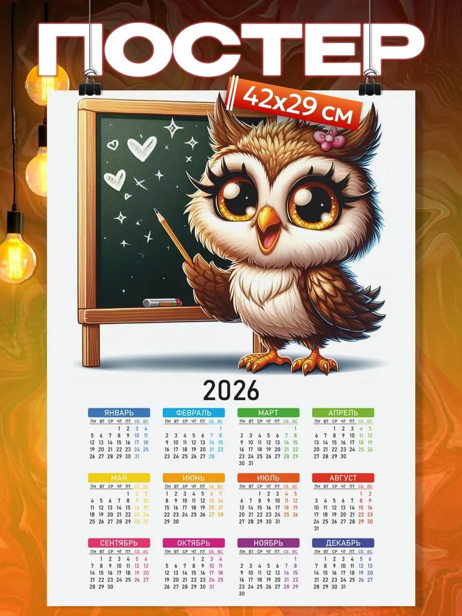 Календарь плакат 2026