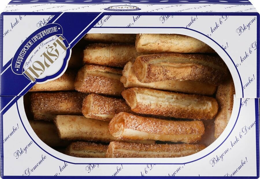Печенье КП полет Слоеный Десерт Лимоньерки с яблоком и корицей, 500г x 3 упаковки