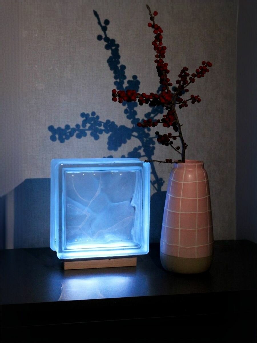 RGB Цветной светильник стеклоблок