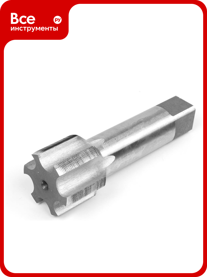 Метчик М40x1,5 м/р Р6М5 HORTZ 203768, для использования промышленности машиностроении ремонте оборудования, стальной